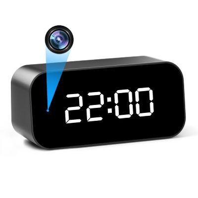 Mini Night Vision Alarm Clock With 4K UHD Wifi Camera