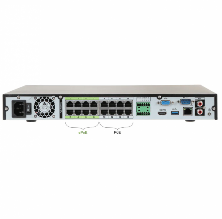 Dahua NVR5216-16P-4KS2E 16CH 16PoE 4K AI NVR Recorder USA
